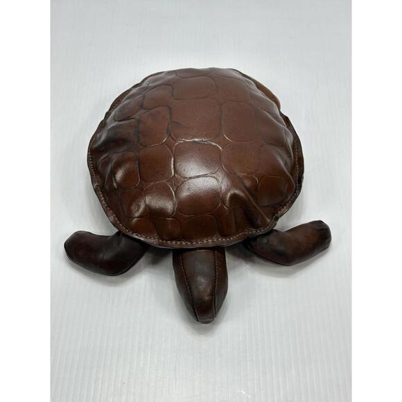 Office | Vintage Mcm Omersa Style Leather Galapagos Sea Turtle Tortoise ...